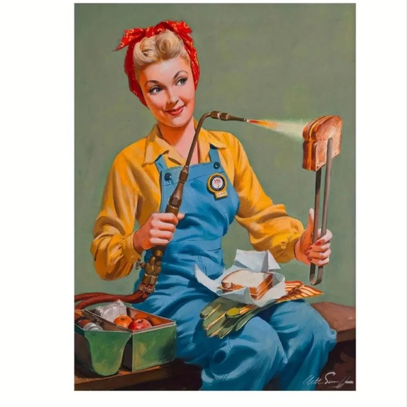 SGC619 | Wall Decor | New Welder Pinup Sign Rosie The Riveter | Poshmark
